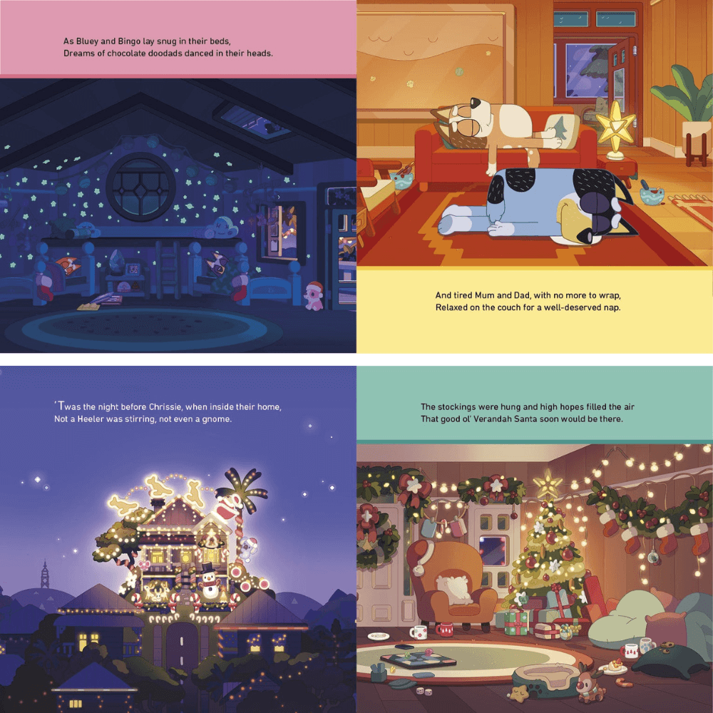 BRUMBY SUNSTATE BOOKS BLUEYS NIGHT BEFORE CHRISTMAS STORY BOOK - Tolly Toys
