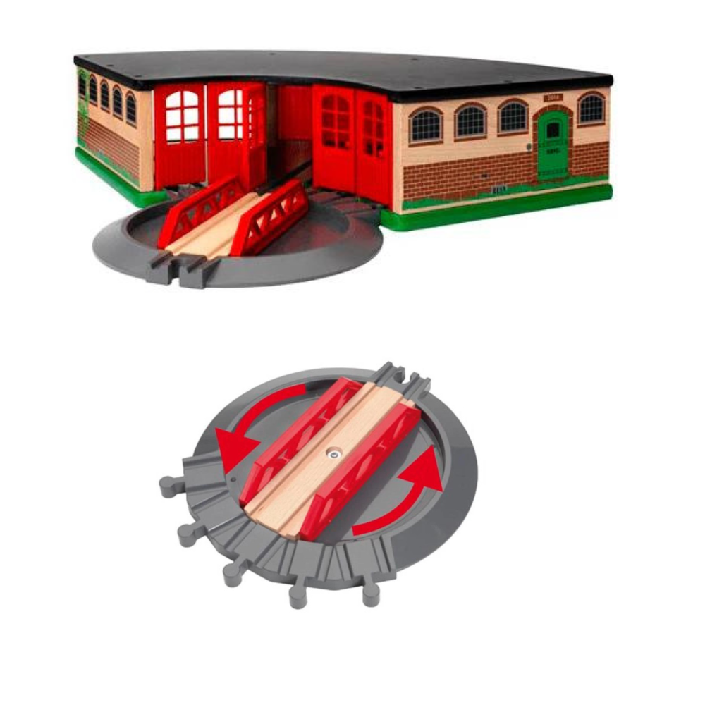 BRIO GRAND ROUNDHOUSE, 3 PIECES - Tolly Toys