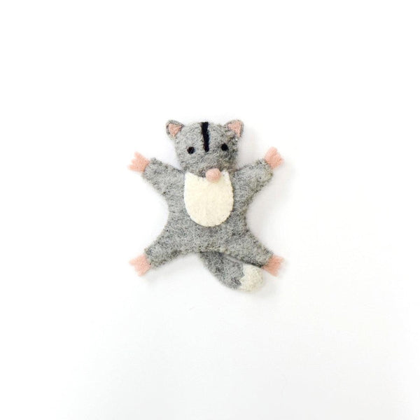 TARA TREASURES FELT FINGER PUPPET SUGAR GLIDER - Tolly Toys
