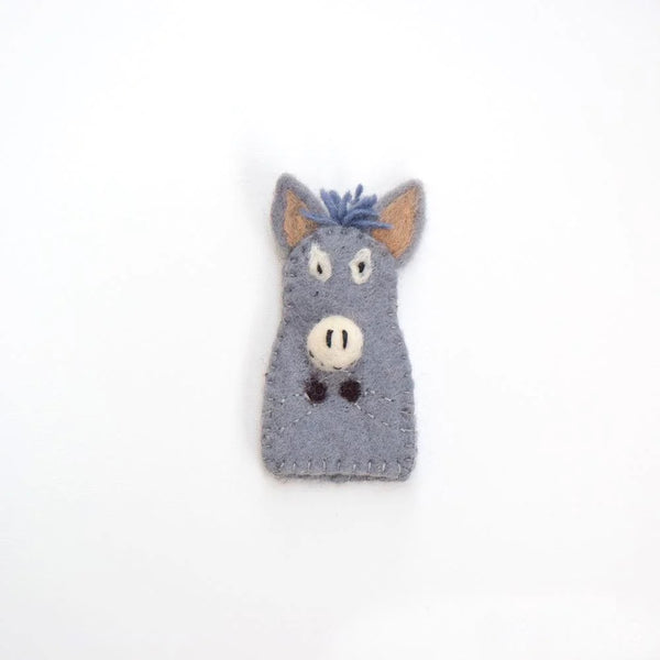TARA TREASURES FELT FINGER PUPPETS DONKEY - Tolly Toys